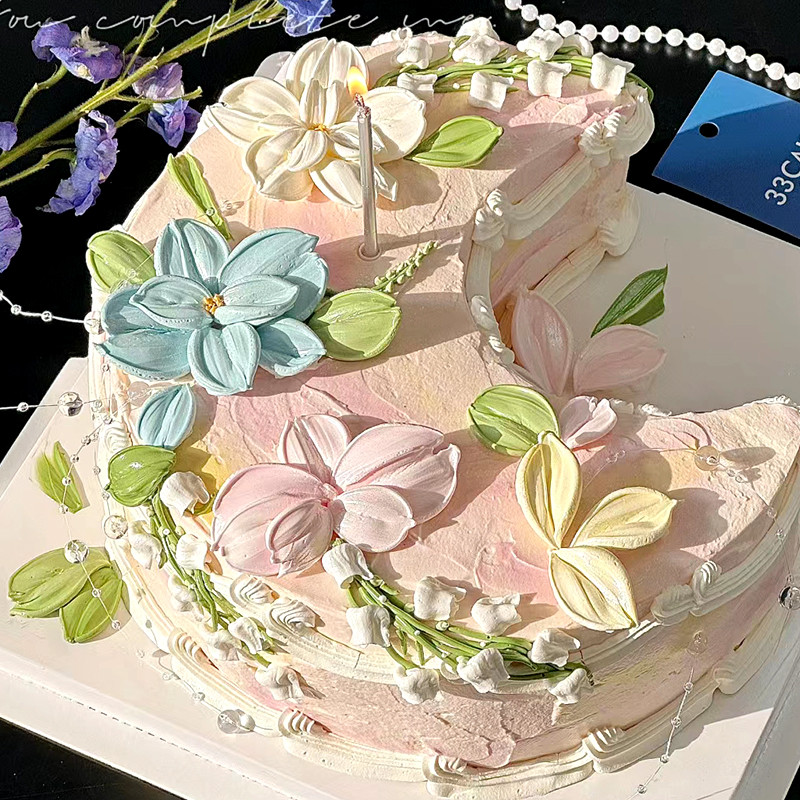 Spatula Flower Petal Leaf Silicone Mold Gesang Flower Chocolate Mother ...