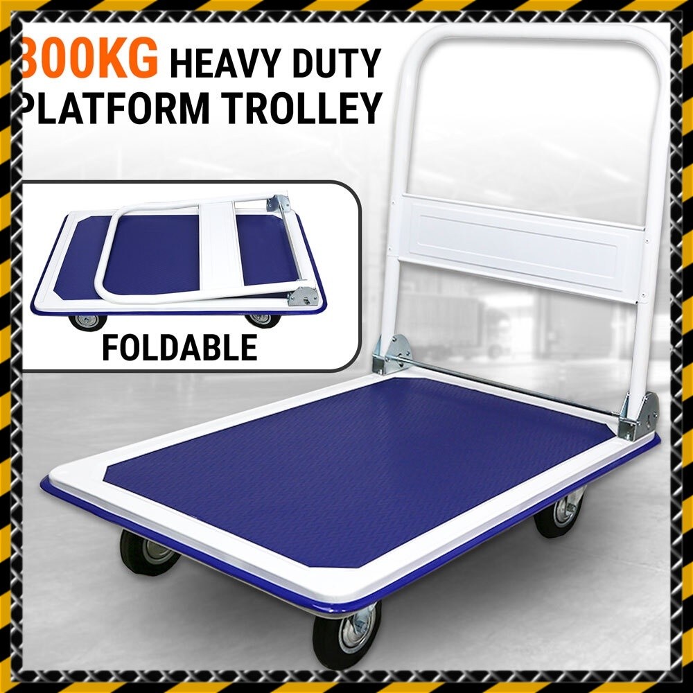 [150KG/300KG] Trolley Portable Hand Truck Metal / PVC Foldable Trolley ...