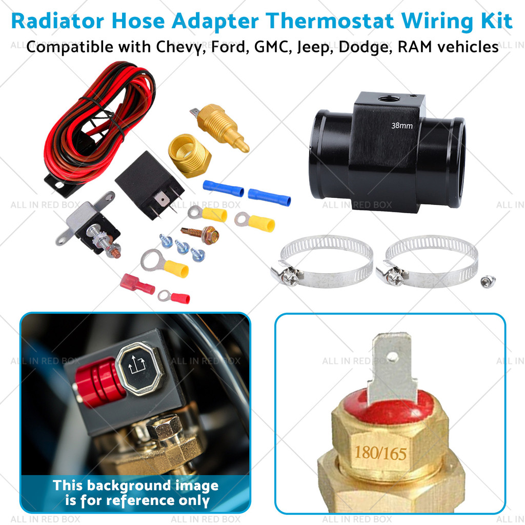 180°F Temperature Electric Fan Thermostat Kit and 38mm Radiator Sensor ...