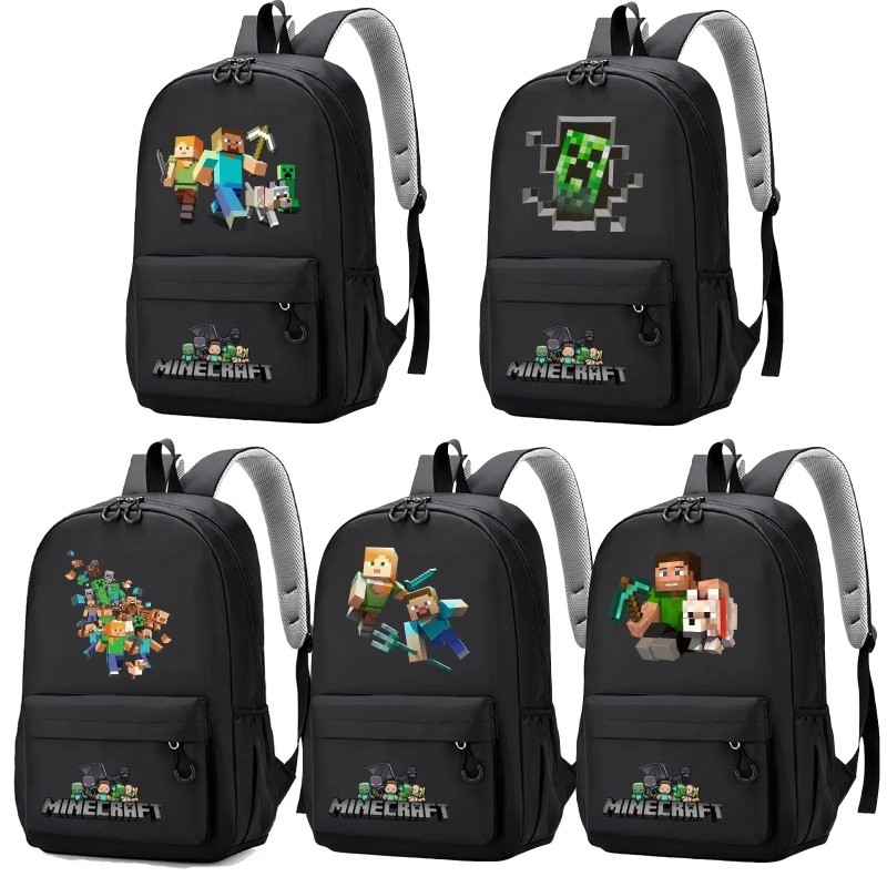 Minecraft Hot selling cartoon student backpack with multiple color ...