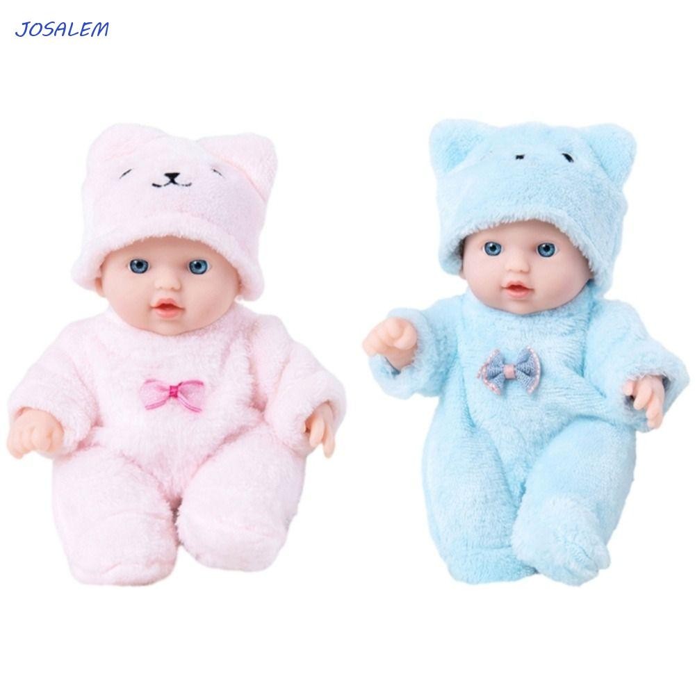 JOSALEM Simulated Baby Doll, Plush Clothes Cute Bear 20CM Doll Toy ...