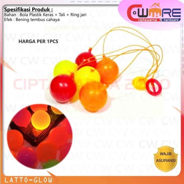 CAHAYA Translucent Clear Lato Lato Ball Traditional Latto Latto Toy -YS ...