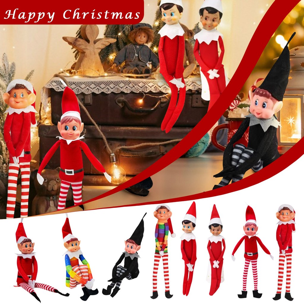 40cm Christmas Elf Behaving Behavin Badly Plush Toy Novelty Long Bendy ...