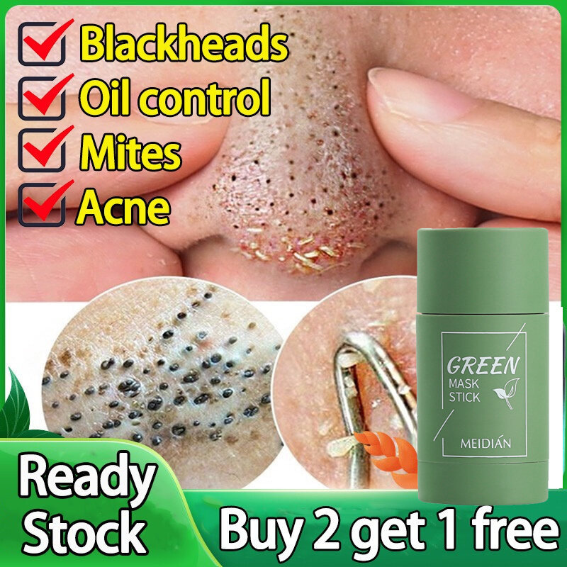 Clean Face Mask Green Tea Face Mask Stick Oil Control Anti-Acne ...
