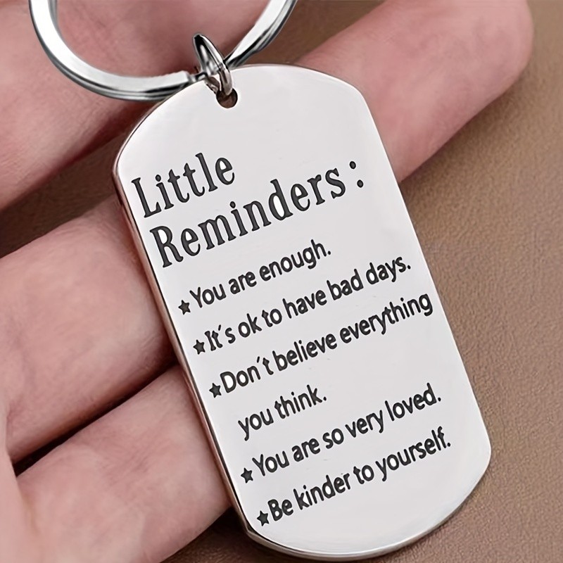 1Pc Small Reminder Inspiring Keychain for Female Male Teen Female ...