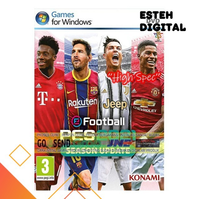 Pes 2021 | Efootball PES 2021 | Cd DVD GAME | Pc GAME | Gaming | Game ...