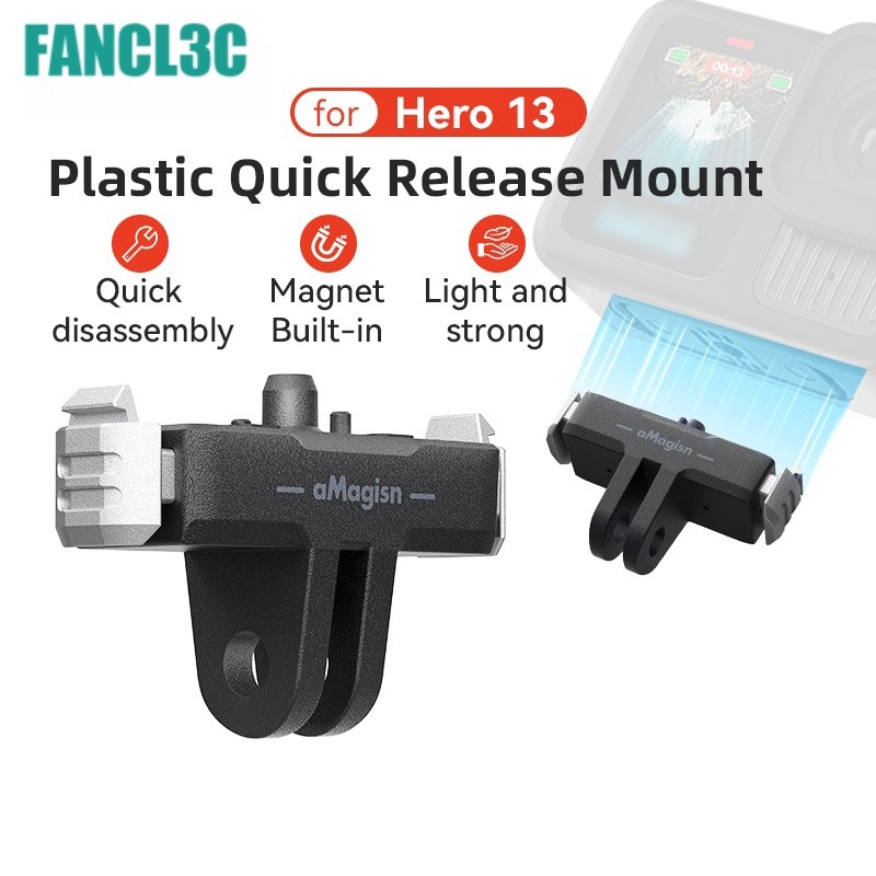 aMagisn Quick Release Mount for GoPro Hero 13,Aluminum Magnetic Latch ...
