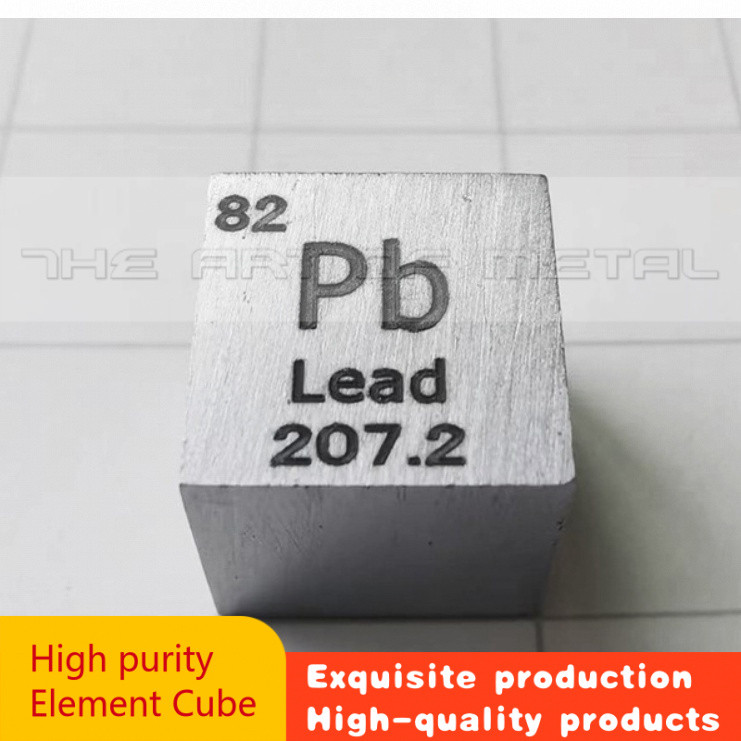 82#Lead Cube Chemical Elements Metal Single Material Physical Ornaments ...