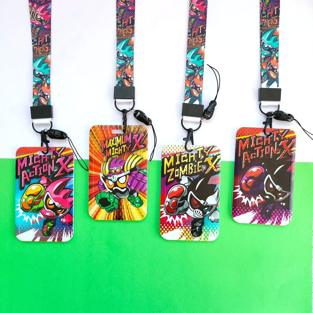 Anime Kamen Rider Cartoon Badge Holder with Lanyard for Keys Cool Neck ...