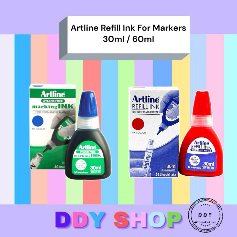 Artline Refill Ink For Permanent Markers Whiteboard Markers /Marking ...