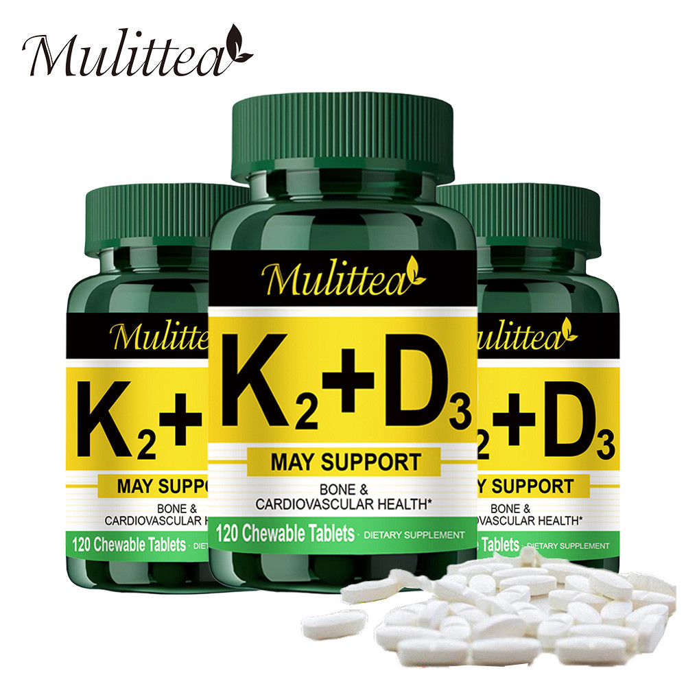 Mulittea K2 D3 Chewable Tablets Support bone development Joint Health ...