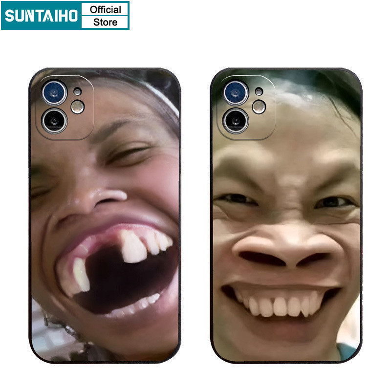 Suntaiho Funny Casing Ugly Buck Teeth Face Pattern Phone Case for ...