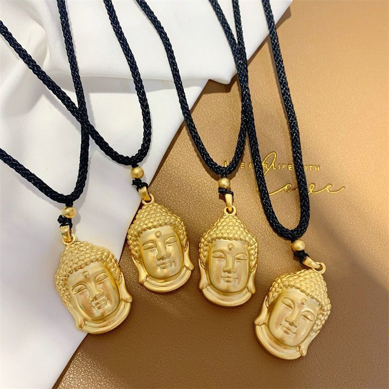 Boutique Large Size Buddha Head Pendant Clavicle Chain Tathagata Buddha ...