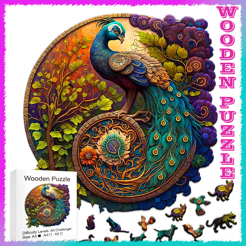 Rainforest Rhapsody 3D - Creative Animal Wood Puzzle Set with Multi ...