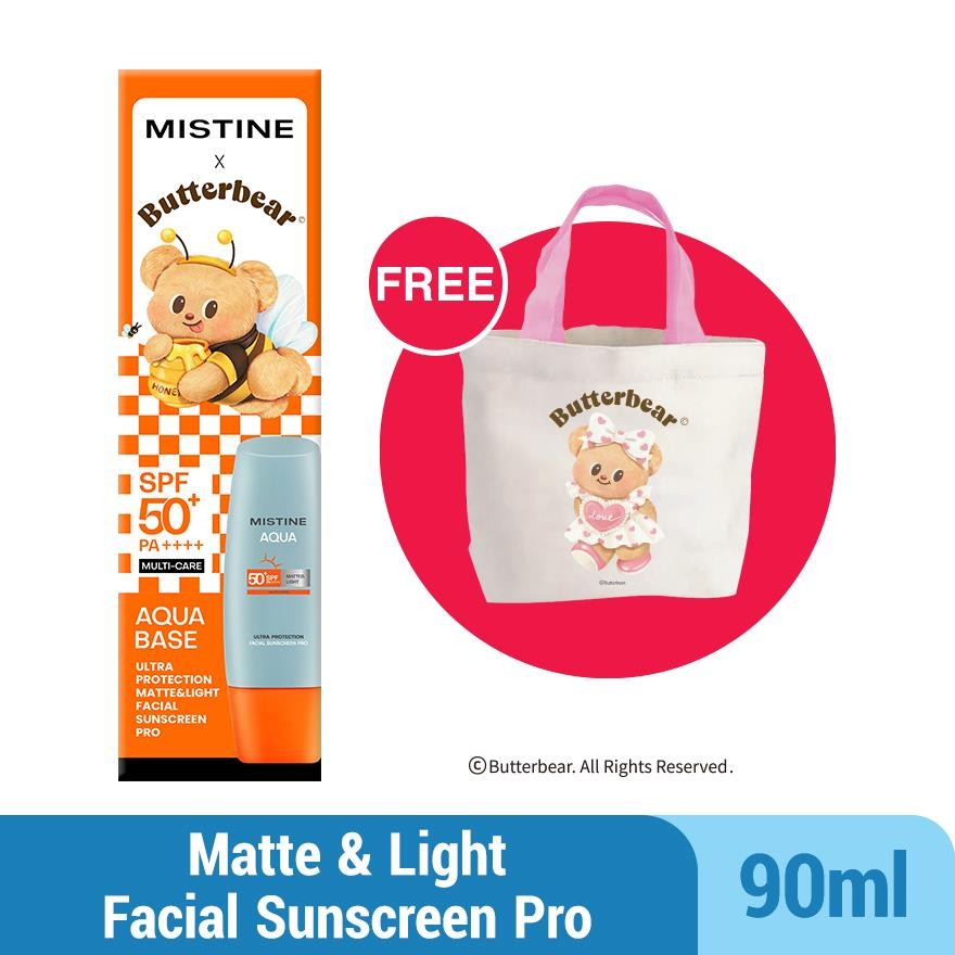 MISTINE Aqua Base Ultra Protection Matte & Light Facial Sunscreen Pro ...