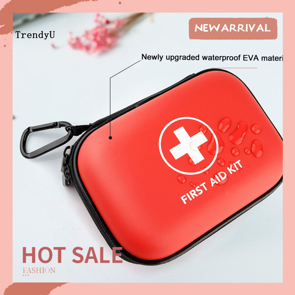 TRD Small Leather First Aid Kit Compact First Aid Kit for Camping ...