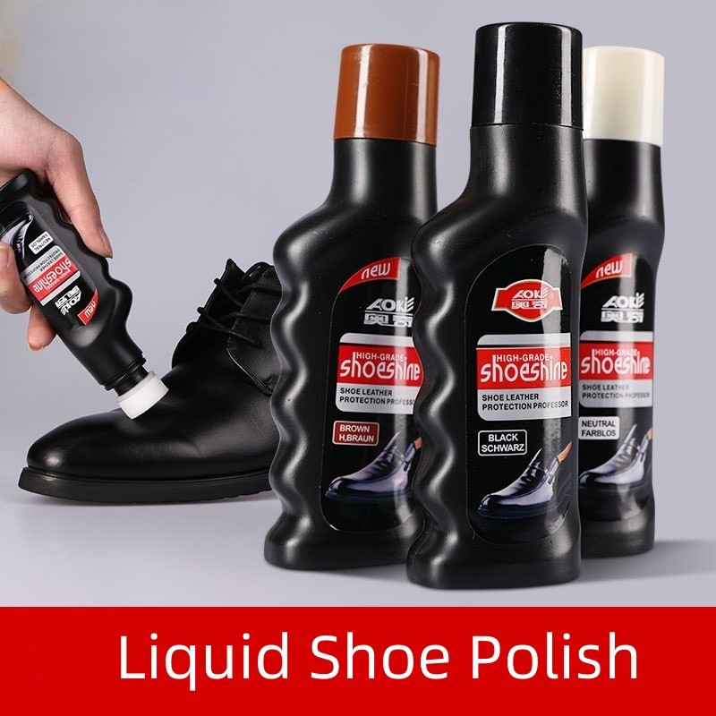 65ML Liquid Shoe Polish Wax Leather Shoe Polish Leather Maintenance Oil ...