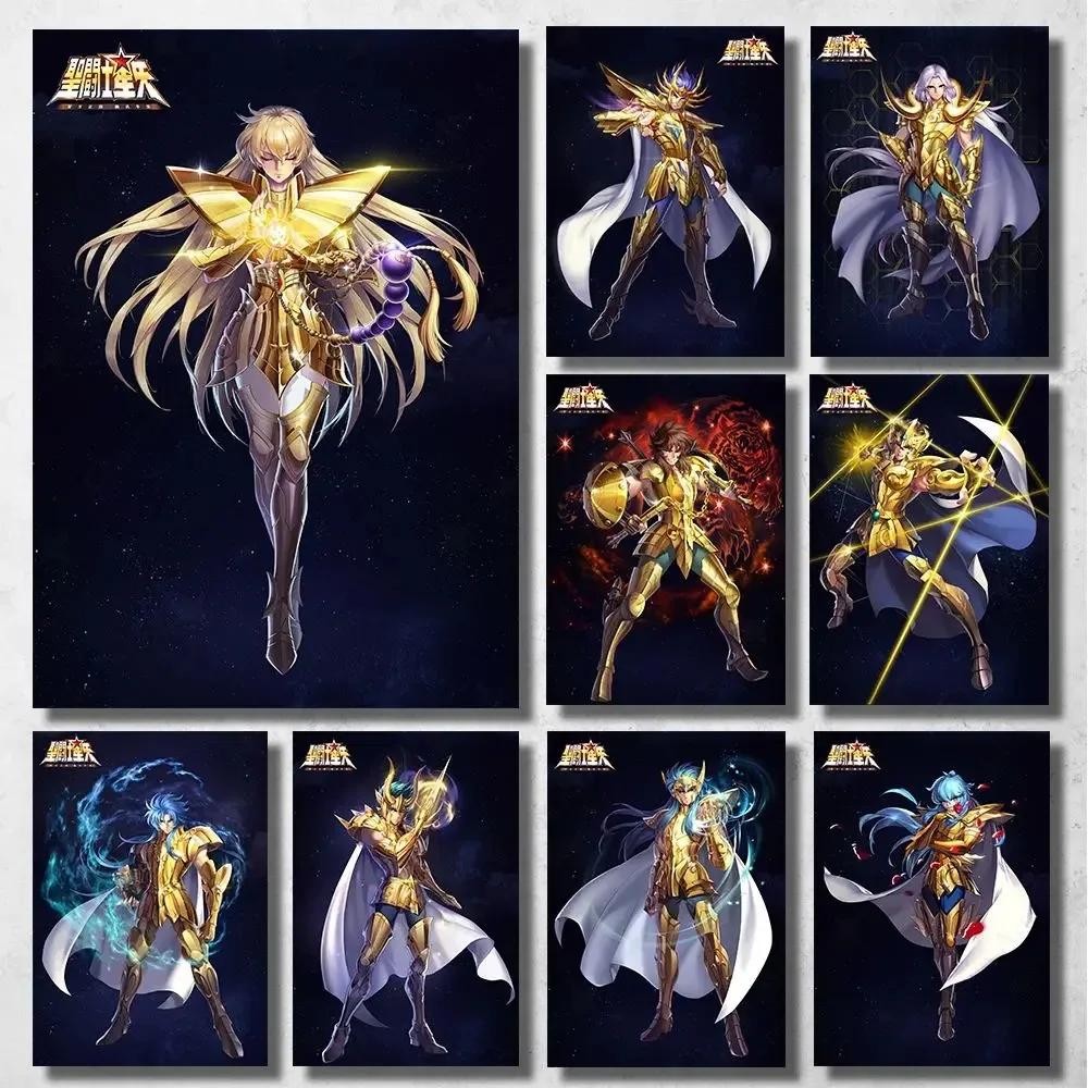 Poster Anime Jepun Klasik Saint Seiya - Cetakan Kanvas Kesatria Emas ...