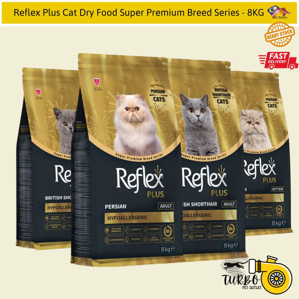 Reflex Plus Cat Dry Food Super Premium Breed Series - 8KG | Shopee Malaysia
