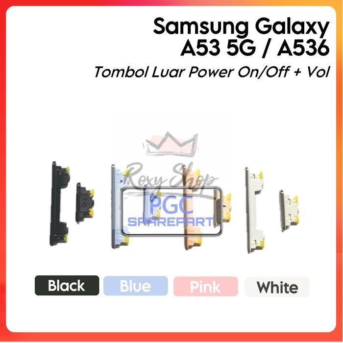 TOMBOL HITAM Outer Button 1 Set Power On Off + Volume Samsung Galaxy ...