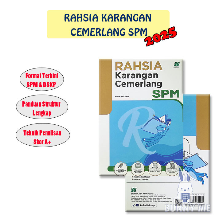[BUNNY] 2025 Buku Rujukan : Sasbadi Rahsia Karangan Cemerlang SPM Tingkatan 4 & 5 | Shopee Malaysia