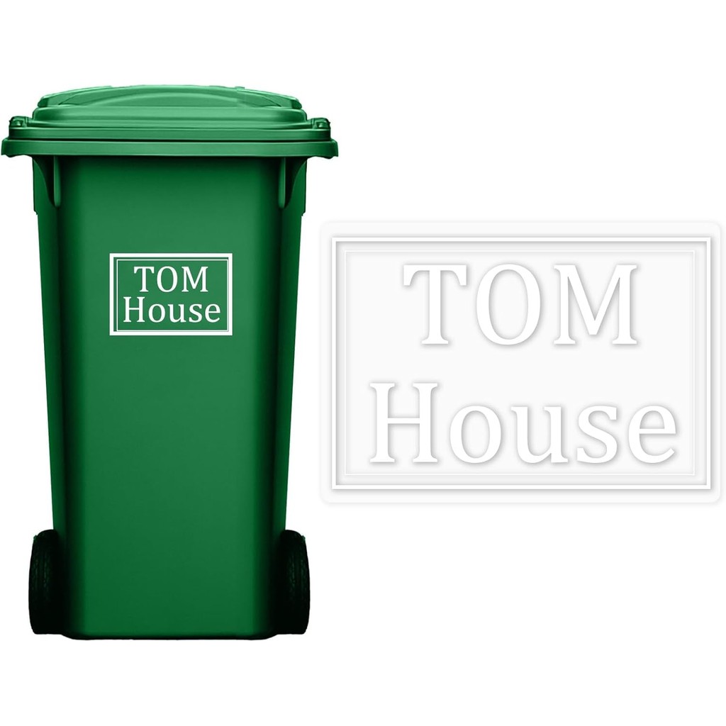 4pack Bin Numbers for Wheelie Bins,Personalised Bin Stickers ...