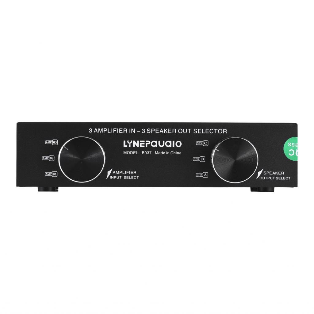 Maib 3-Way Amplifier Speaker Selector Switch 2 Channel Splitter Box AB ...