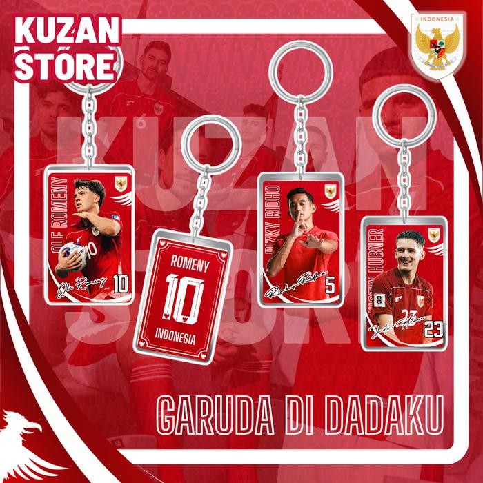 GANTUNGAN 2025 Indonesian National Team Keychain / Acrylic National ...