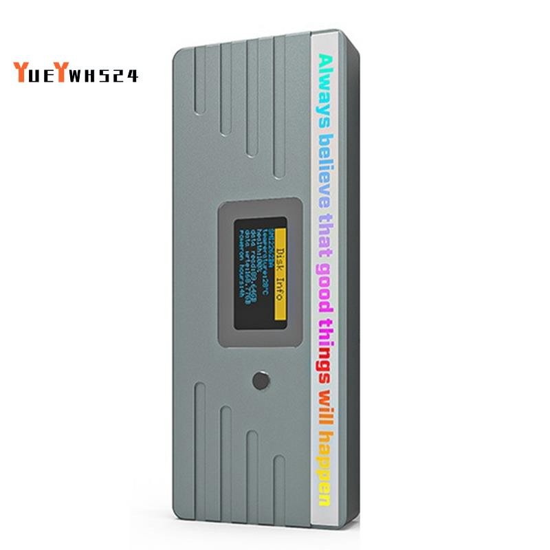 Smart M.2 NVMe / SATA SSD Enclosure, USB 3.2 Gen 2 10Gbps, External M2 ...