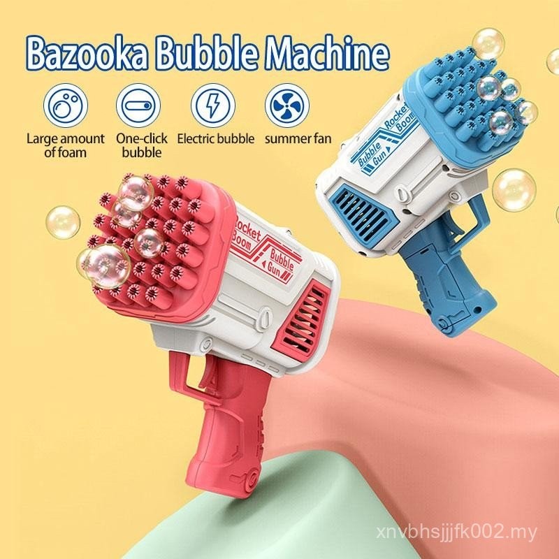 Electric Bubble Machine Gatling Bubble Gun Children Automatic Bubble ...