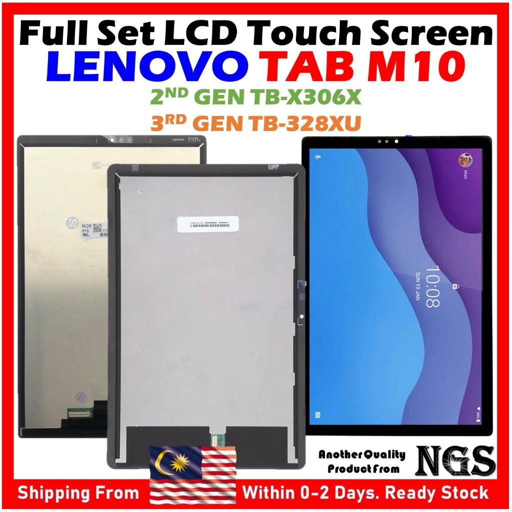 ORI NGS Full Set LCD Touch Screen Fit For LENOVO Tab M10 HD Gen 2nd TB ...