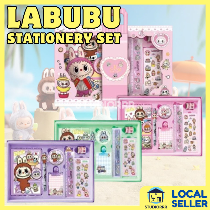 LOCAL!! Labubu Stationery Set for Kids Birthday Gift Set School ...