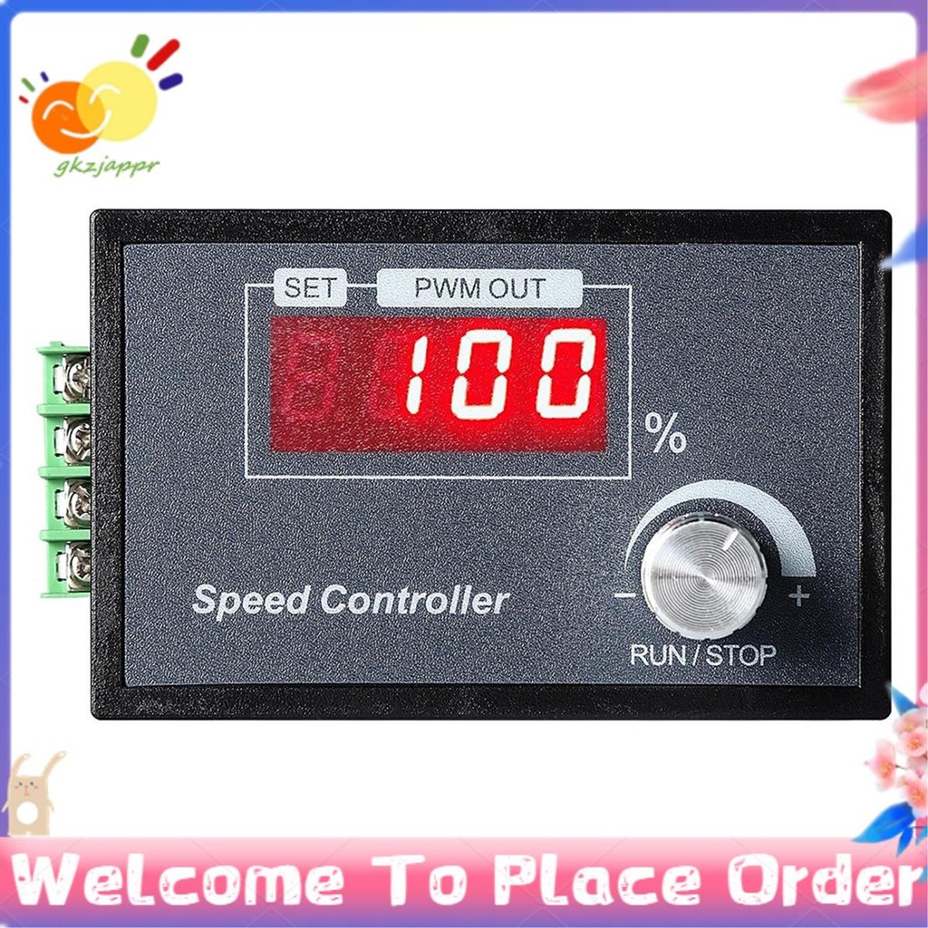 PWM DC Motor Speed Controller 6-60V 30A with Digital Display & Robust PCB - Perfect for Various ...