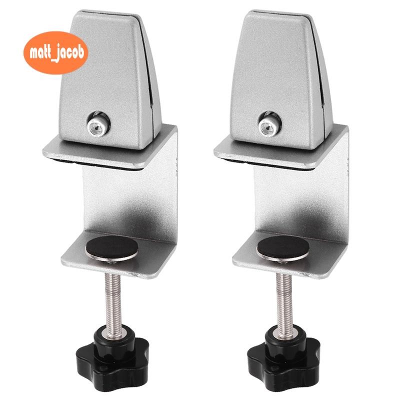 2 Pcs Office Desk Divider Clamp Privacy Screen Clip Holder Bracket ...