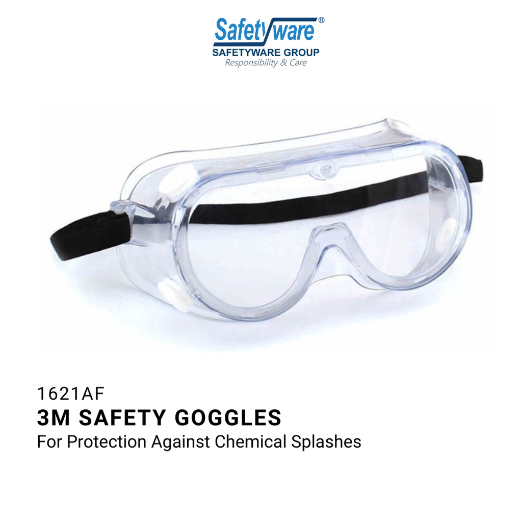 3M Safety Goggles – Chemical Splash Protection (DOSH Approved) | Shopee ...