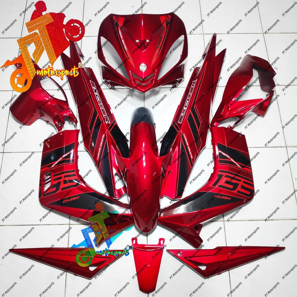 Yamaha LC 135 V1 Cover Set All DRMK RED Blue Black Oren Red Hijau Lumut ...