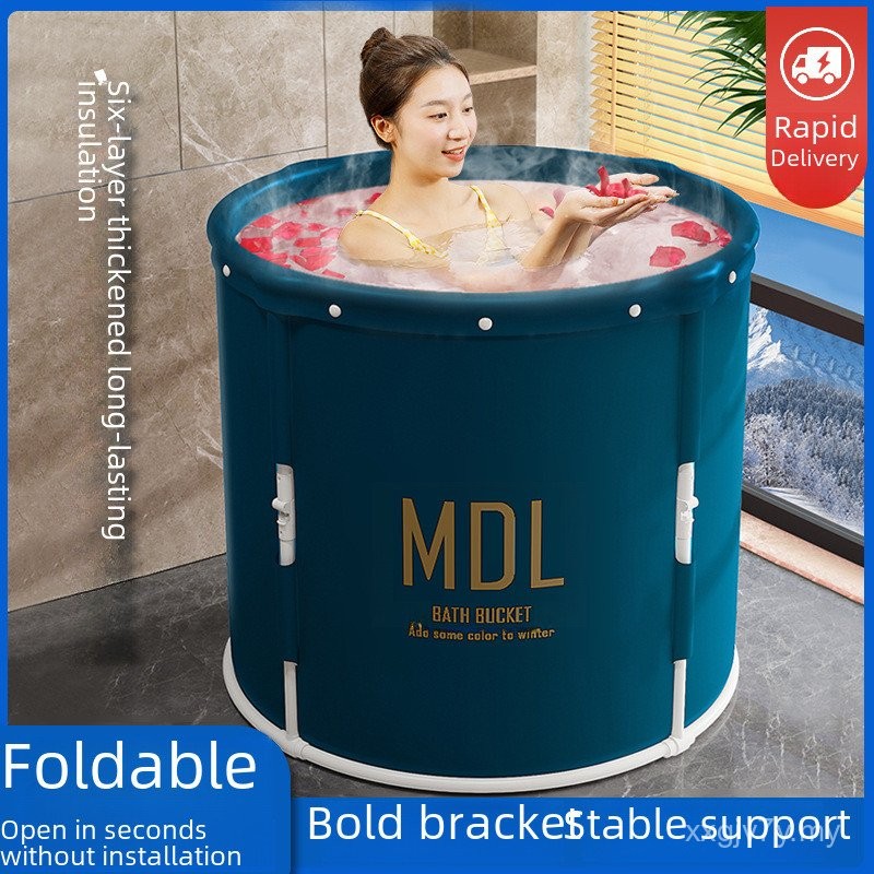 Tong mandian lipat satu butang bebas pemasangan orang dewasa tong mandi ...