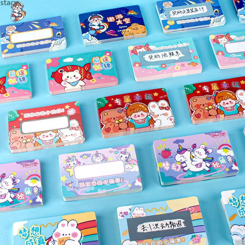 【In delivery】 20pcs Cartoon Scratch Card Student Kids Handwritten ...