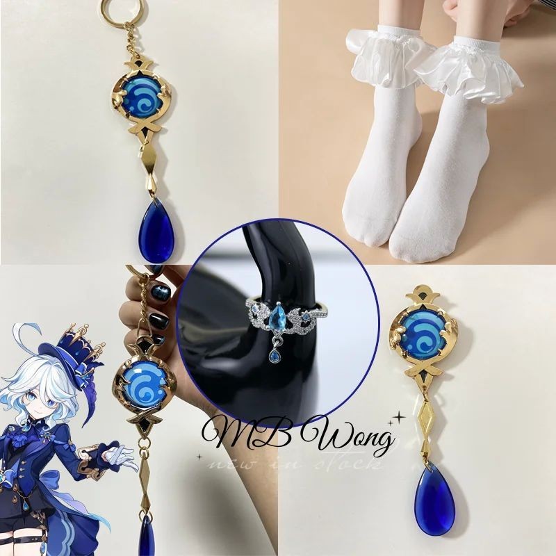 Game Genshin Impact Furina Cosplay Stocking Furina Vision Hydro ...