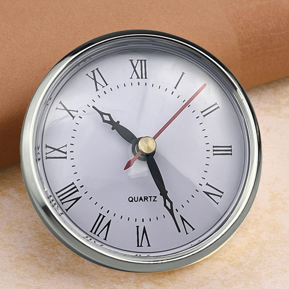 Quartz Clock Insert 80MM Diameter Color Accents Roman Numerals ...