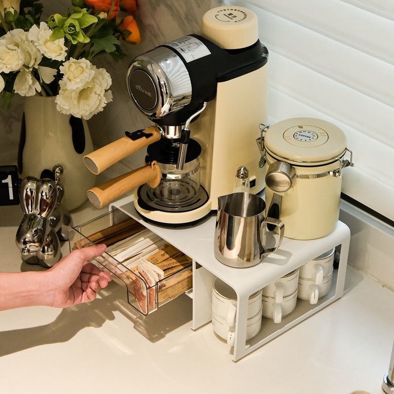 Capsule Coffee Machine Shelf Anti-dust Cup Display Storage Cabinet ...