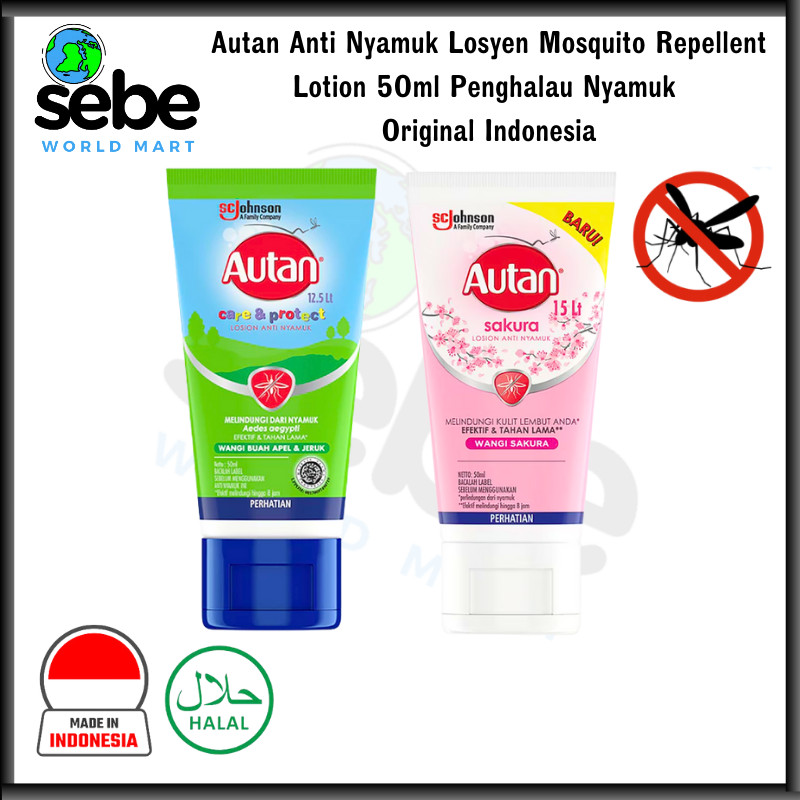 Autan Anti Nyamuk Losyen Mosquito Repellent Lotion 50ml Penghalau ...