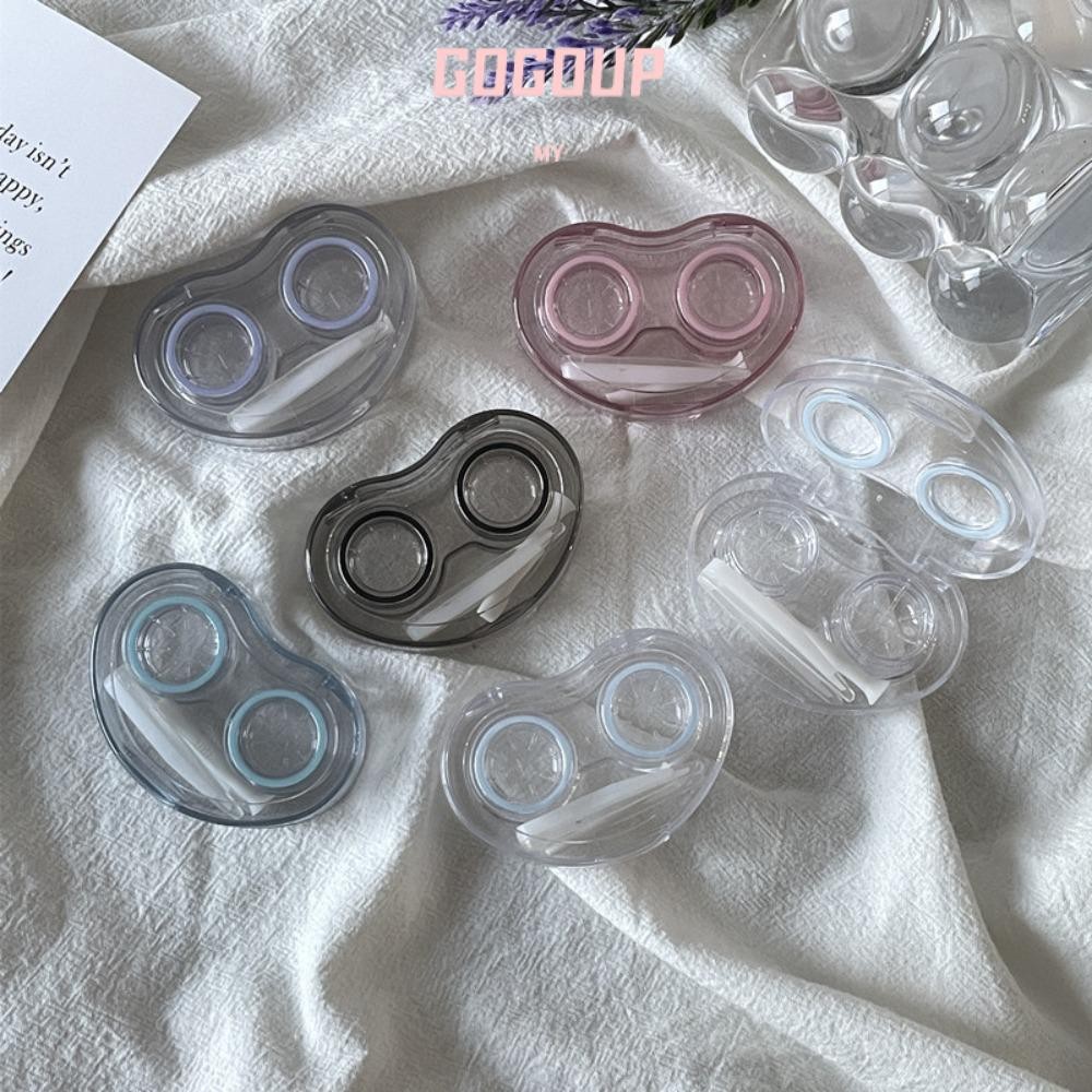 GOGUVO Beauty Lens Box, with Tweezers Transparent Contact Lens Box ...
