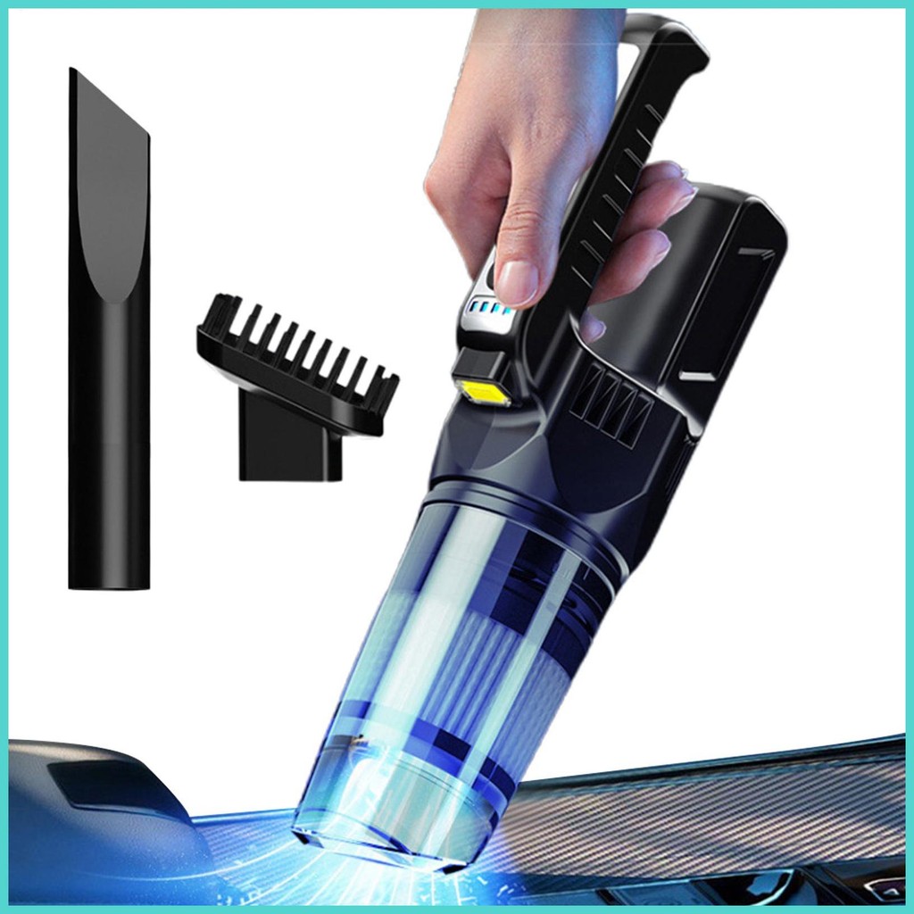 Car Vacuum Portable Cordless LED Lighting Air Blower & Pump Compact ...