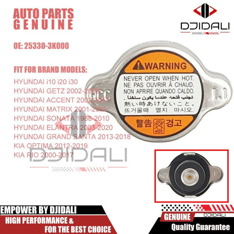 NEW RADIATOR CAP 1.1BAR HCC 25330-3K000 FOR HYUNDAI EON I10 GETZ ...