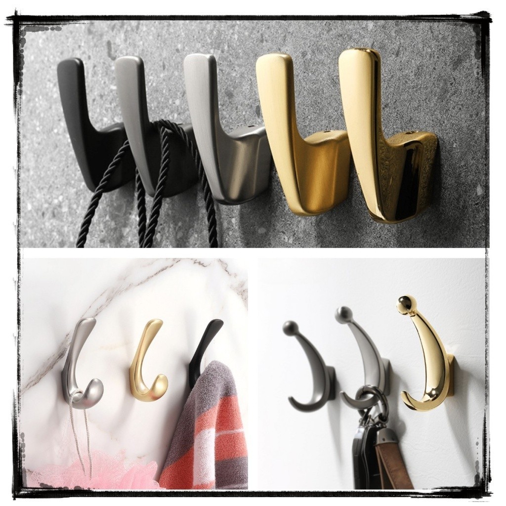 Cangkuk tunggal emas mewah almari baju pintu masuk Cangkuk mewah ...