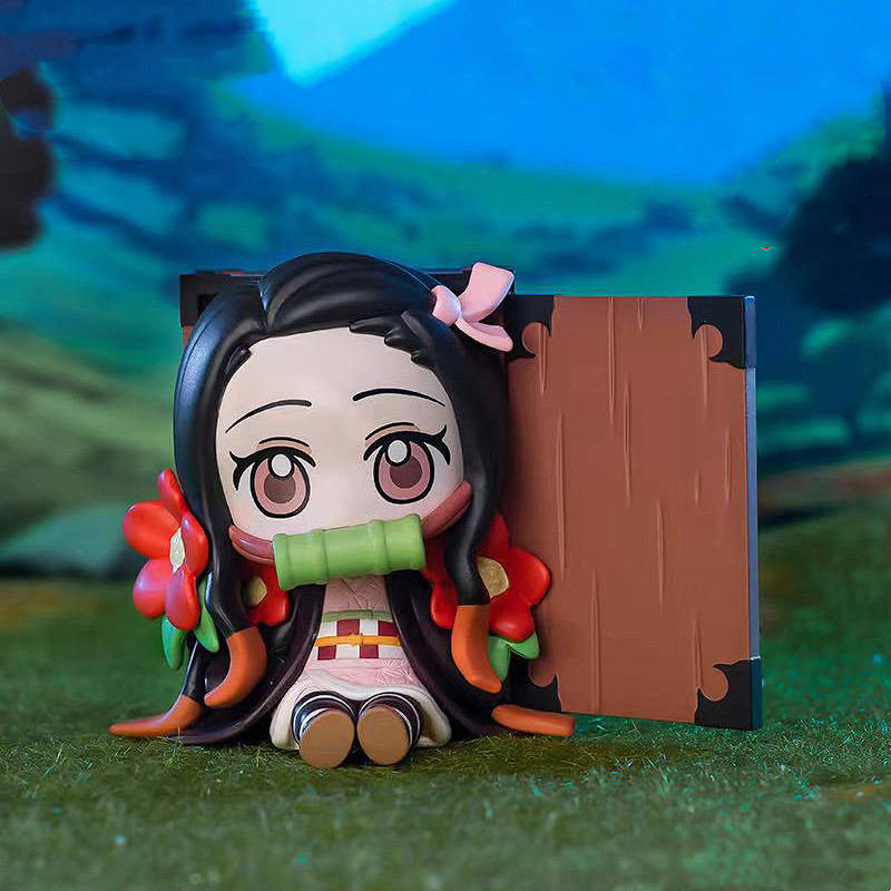 Kimetsu No Yaiba Birth Flower Blind Box Tanjirou Nezuko Shan Yi Wuichiro Hand-Made Peripheral ...