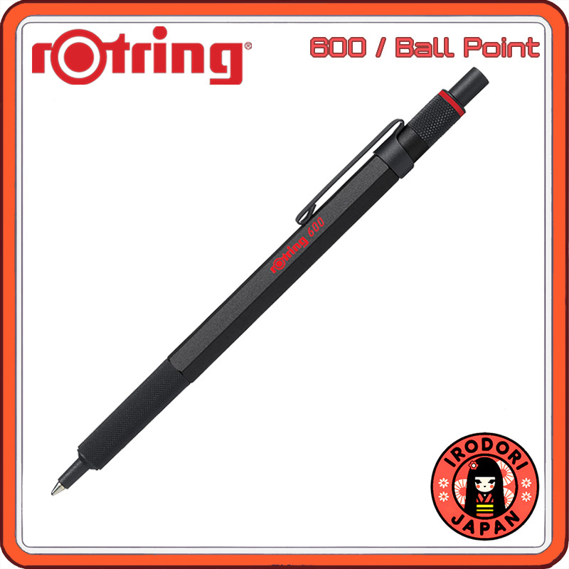Rotring rOtring 600 Ballpoint Pen Black M Medium Point Oil-based Knock ...