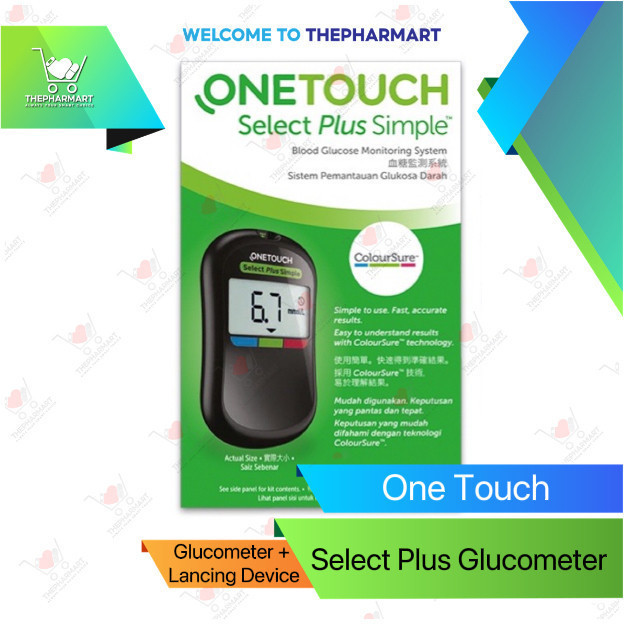 One Touch SELECT Simple Glucose Level Check Meter ONLY!!!! | Shopee ...