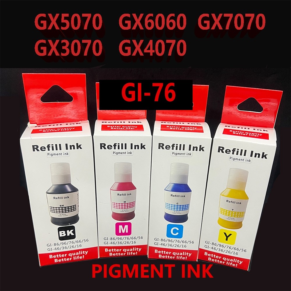 Canon GI-76 GI76 GI 76 Pigment Ink Compatible for Canon PIXMA GX6070 ...